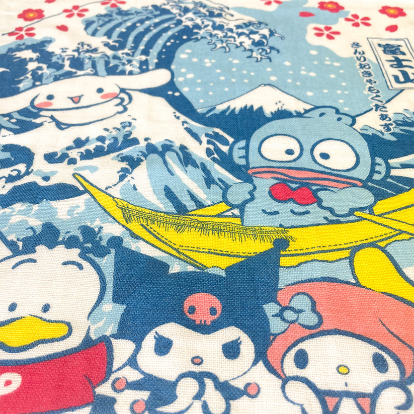 Sanrio Traditional Japanese Towel 34x72cm - Ukiyoe – Waku Waku Universe